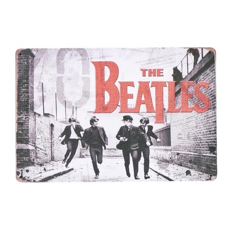 Placa decorativa vintage, The Beatles, Metal - eMAG.ro