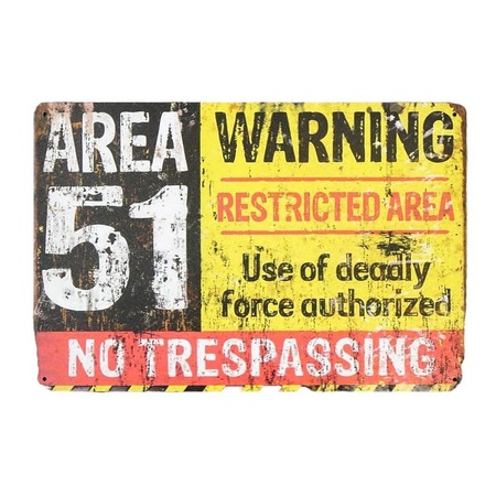 Placa decorativa vintage, Metal, Galben - eMAG.ro