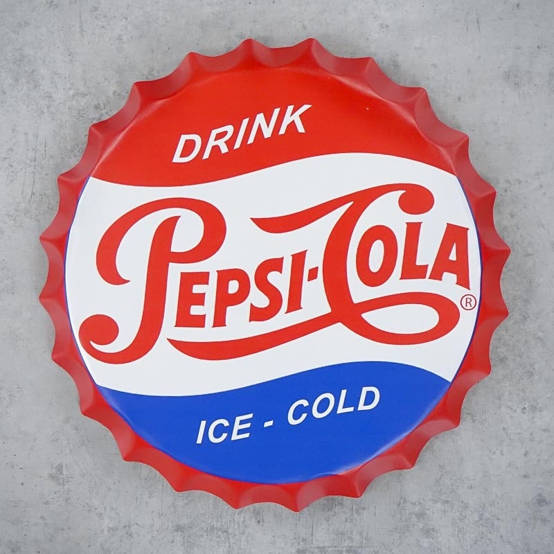 Capac decorativ, Metal, Pepsi-Cola, Multicolor - eMAG.ro