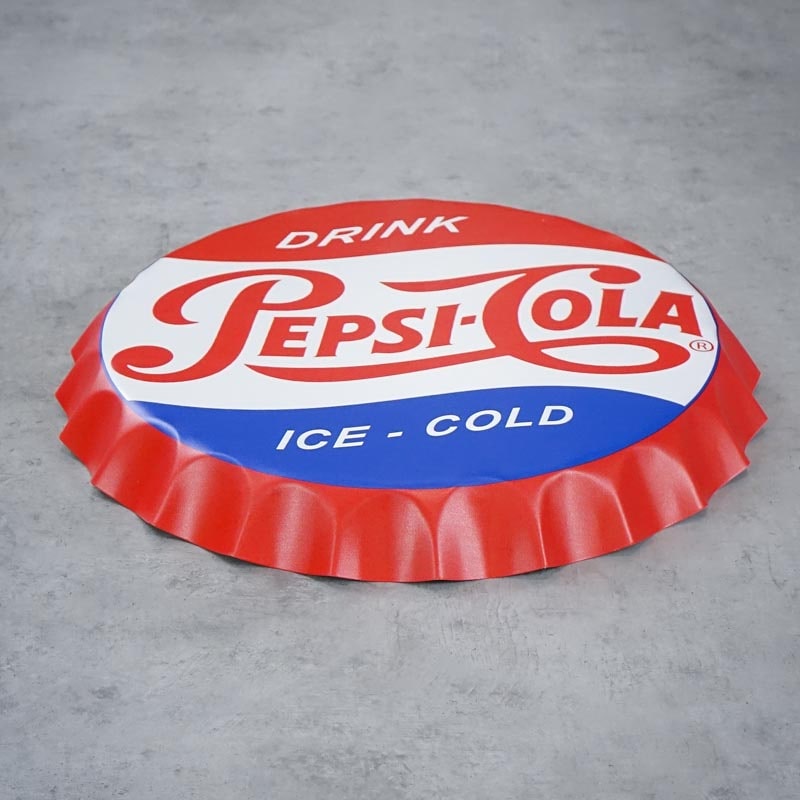 Capac decorativ, Metal, Pepsi-Cola, Multicolor - eMAG.ro