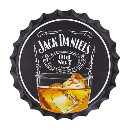Decor perete, Capac metalic, Jack Daniel's, Multicolor - eMAG.ro
