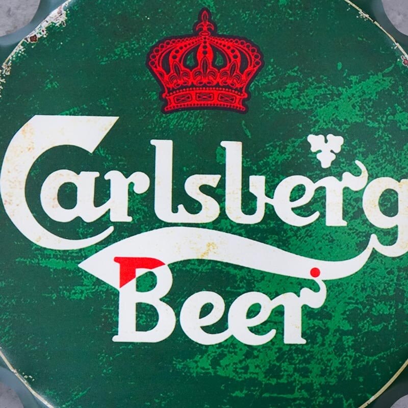 Decor perete, Capac metalic, Carsberg, Multicolor - eMAG.ro