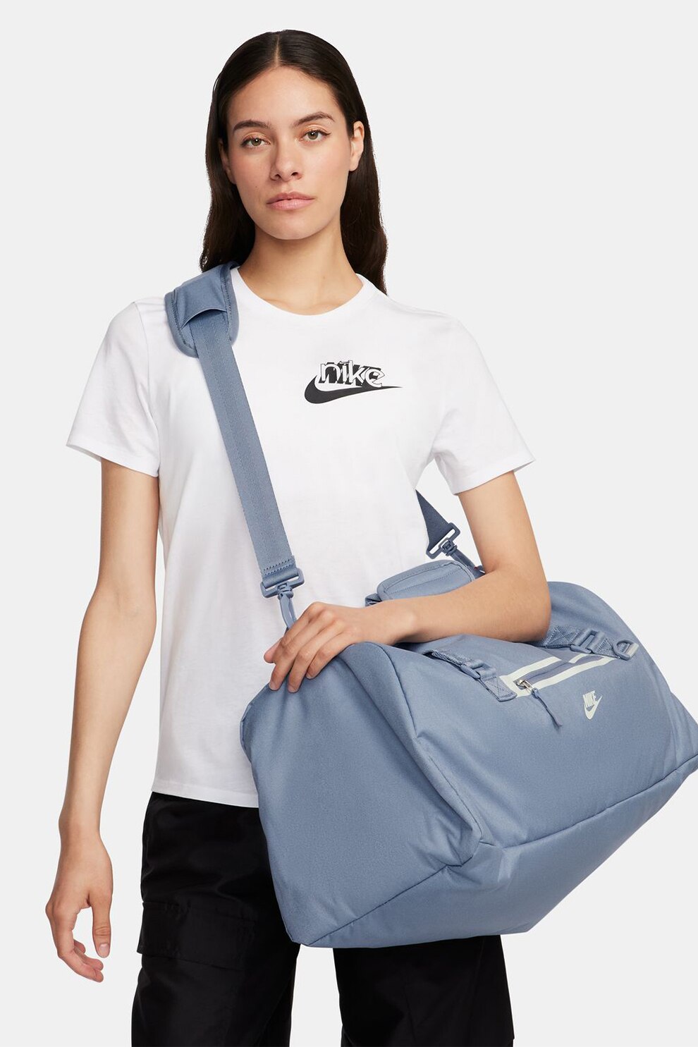Nike, Geanta duffle unisex Elemental Premium, Albastru prafuit - eMAG.ro