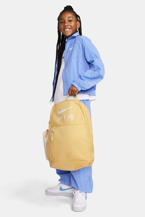 Nike, Set de rucsac din material textil si penar - 20L, Galben - eMAG.ro