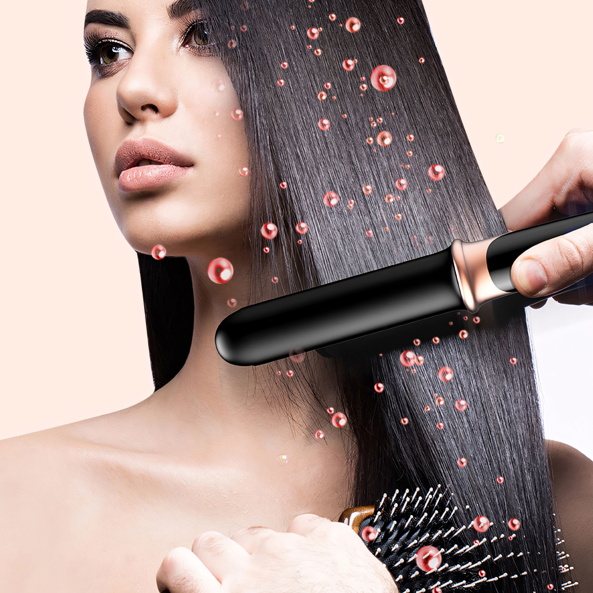 Placa de Indreptat Parul, 12 Setari Temperatura, 160-220°C, Invelis ...