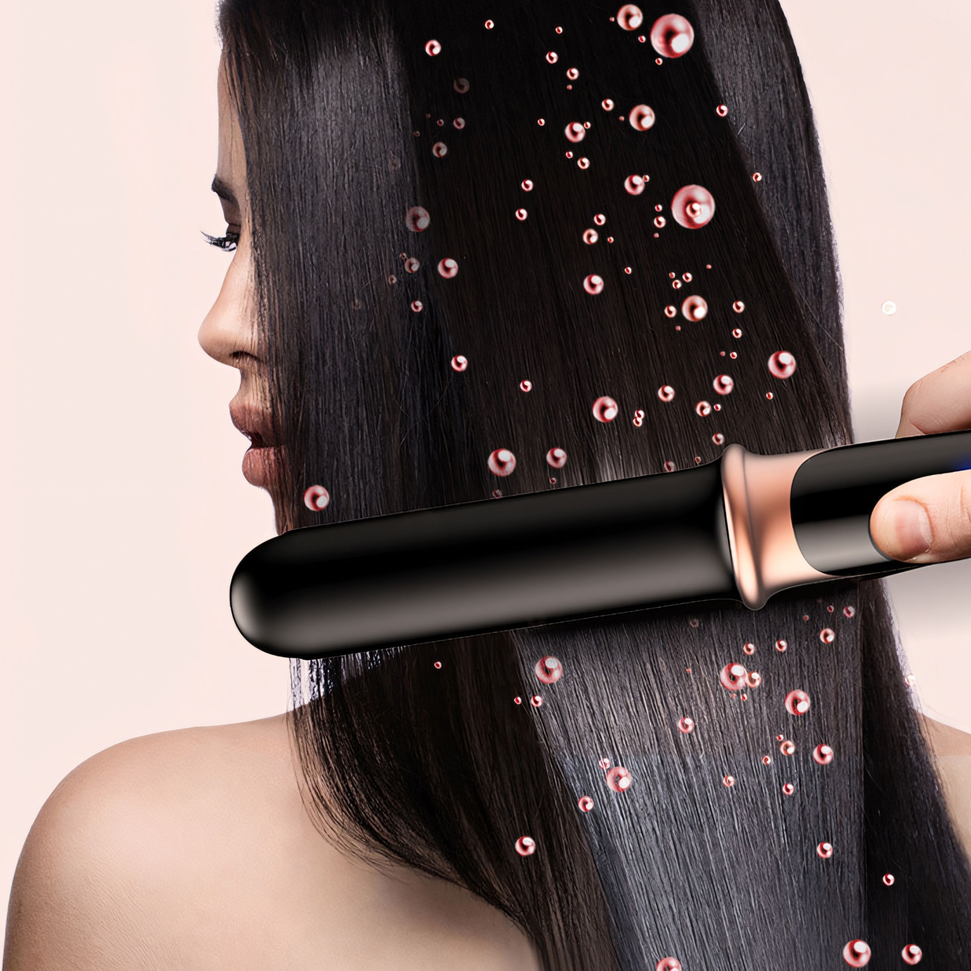 Placa de Indreptat Parul, 12 Setari Temperatura, 160-220°C, Invelis ...