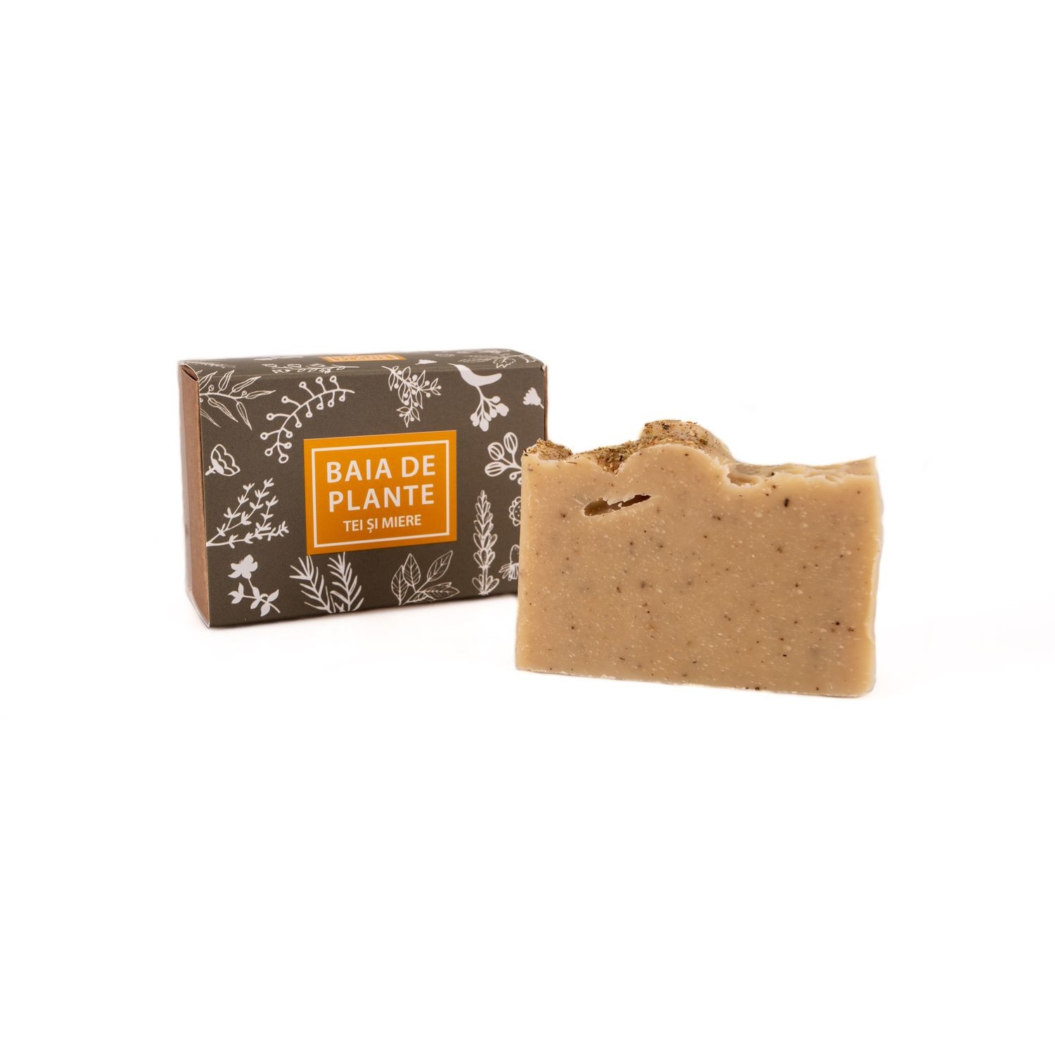 Sapun natural Handmade, Tei si Miere, Baia de Plante, 100g - eMAG.ro