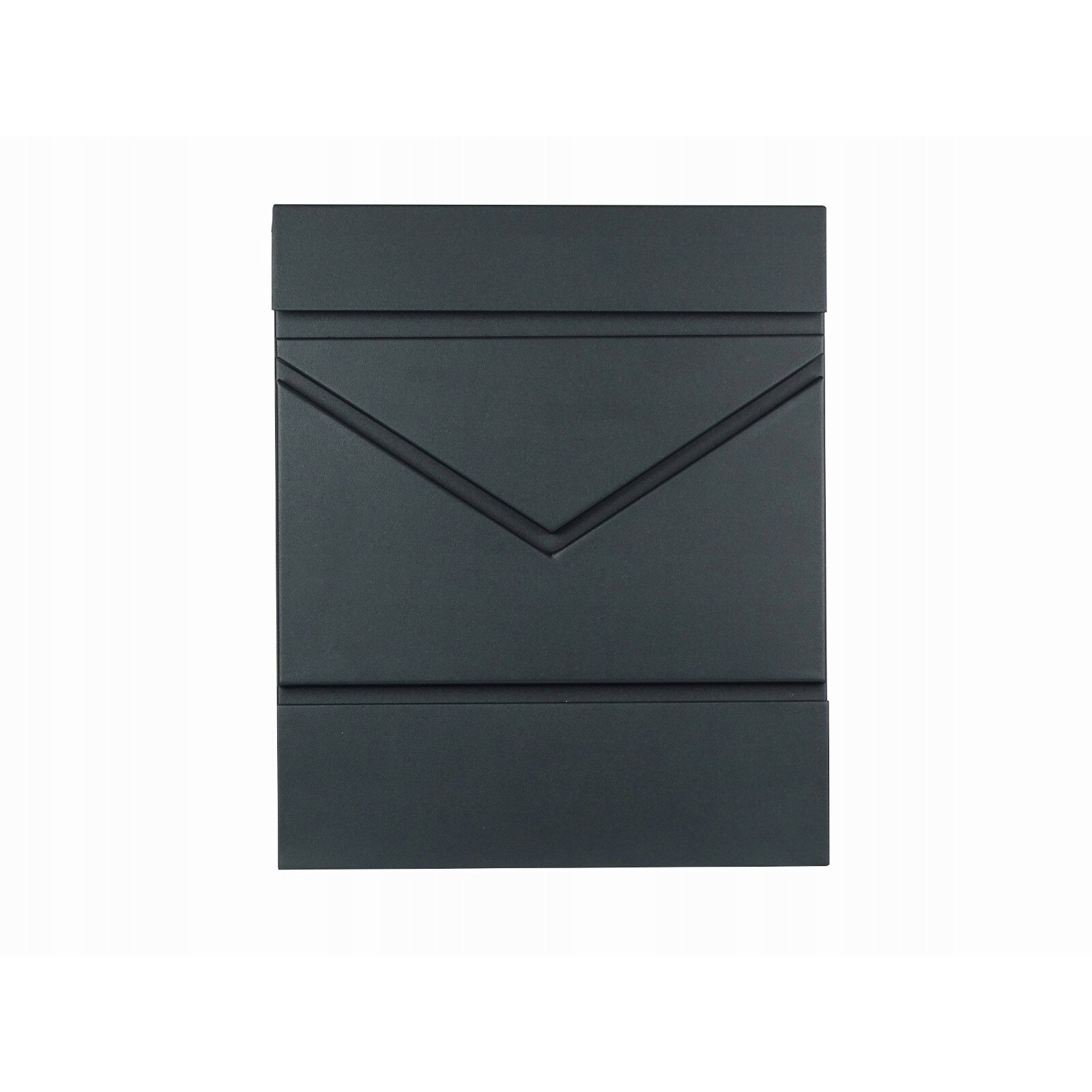 Cutie postala, Otel galvanizat, 30.5x37x11 cm, Model plic, Negru - eMAG.ro