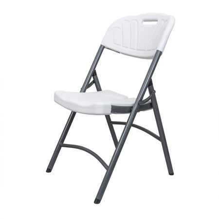 Scaun pliant din plastic pentru terasa, alb / ZTS 8192W - eMAG.ro