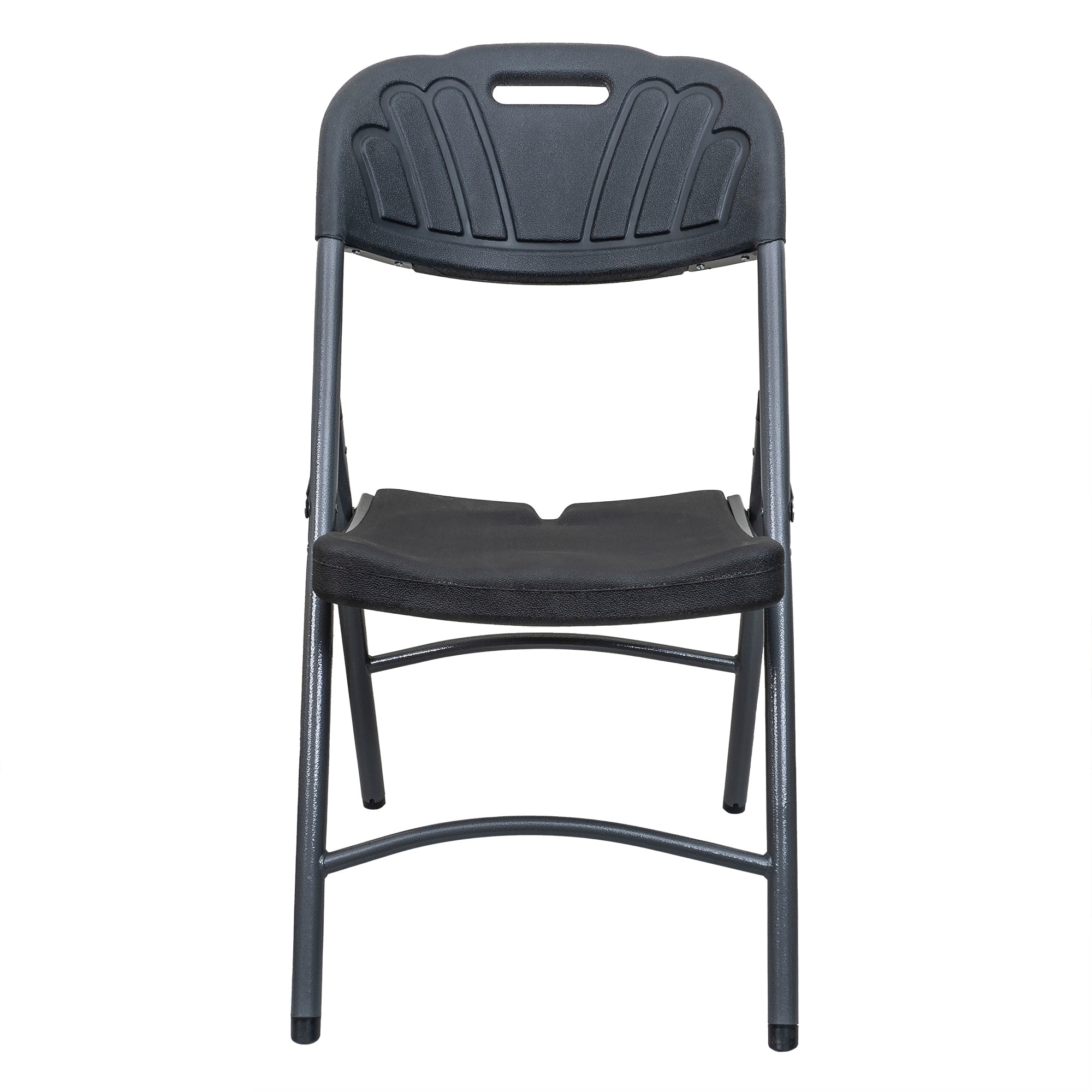 Scaun pliant din plastic pentru terasa, negru / ZTS 8192B - eMAG.ro