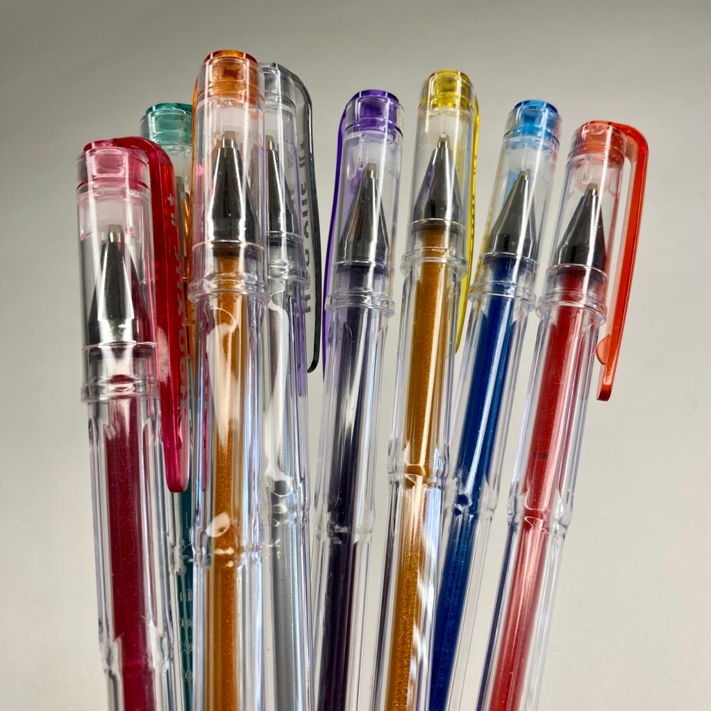 Pix cu gel si sclipici HAO YUE, 8 culori/set - eMAG.ro