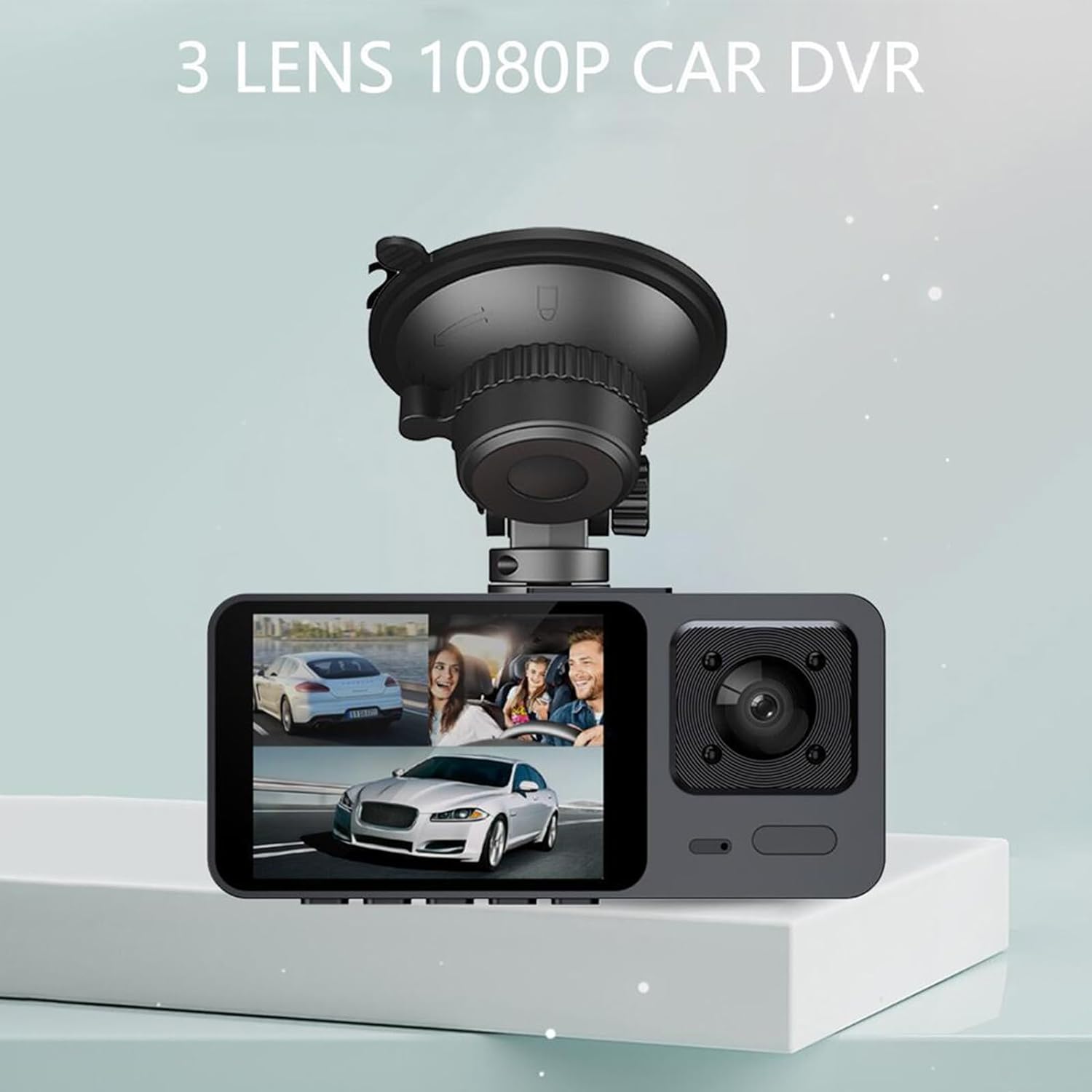 Camera Auto Tripla, TSS-W10-W, Full HD, Ecran LCD 2", Conexiune Wi-Fi ...