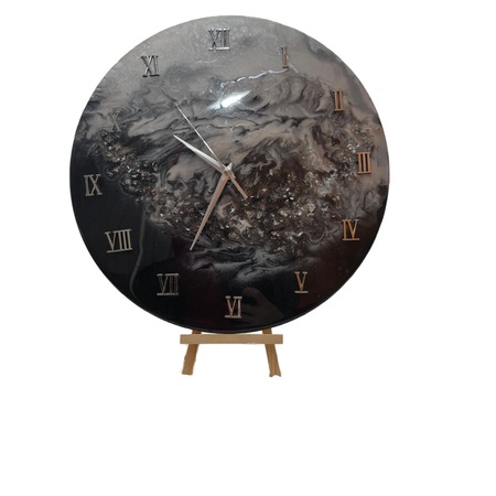Ceas de perete din rasina epoxidica, 40 cm, HandMade - eMAG.ro