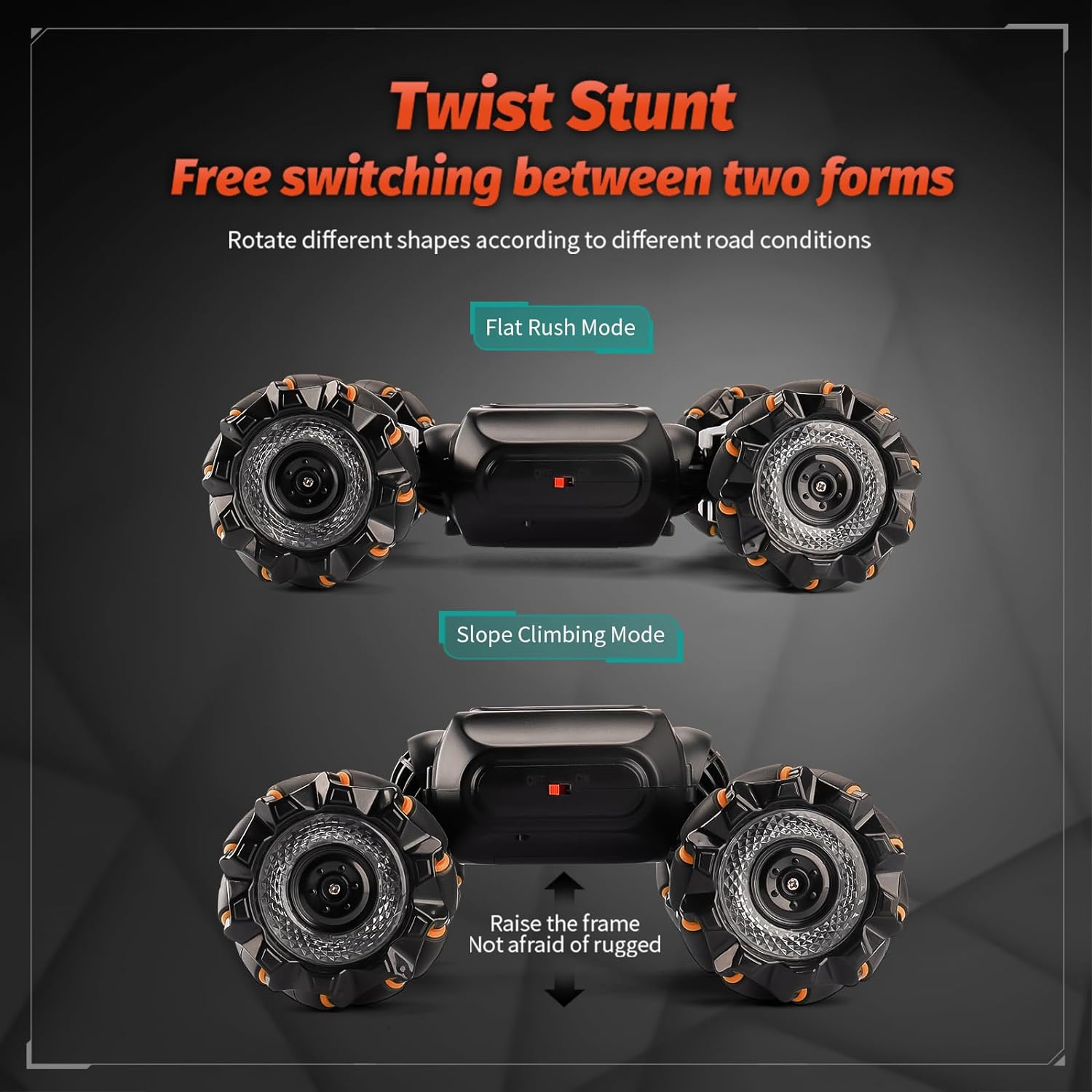 Stunt Twist Car с дистанционно управление, Yingyun®, 2,4 GHz, ръчен ...