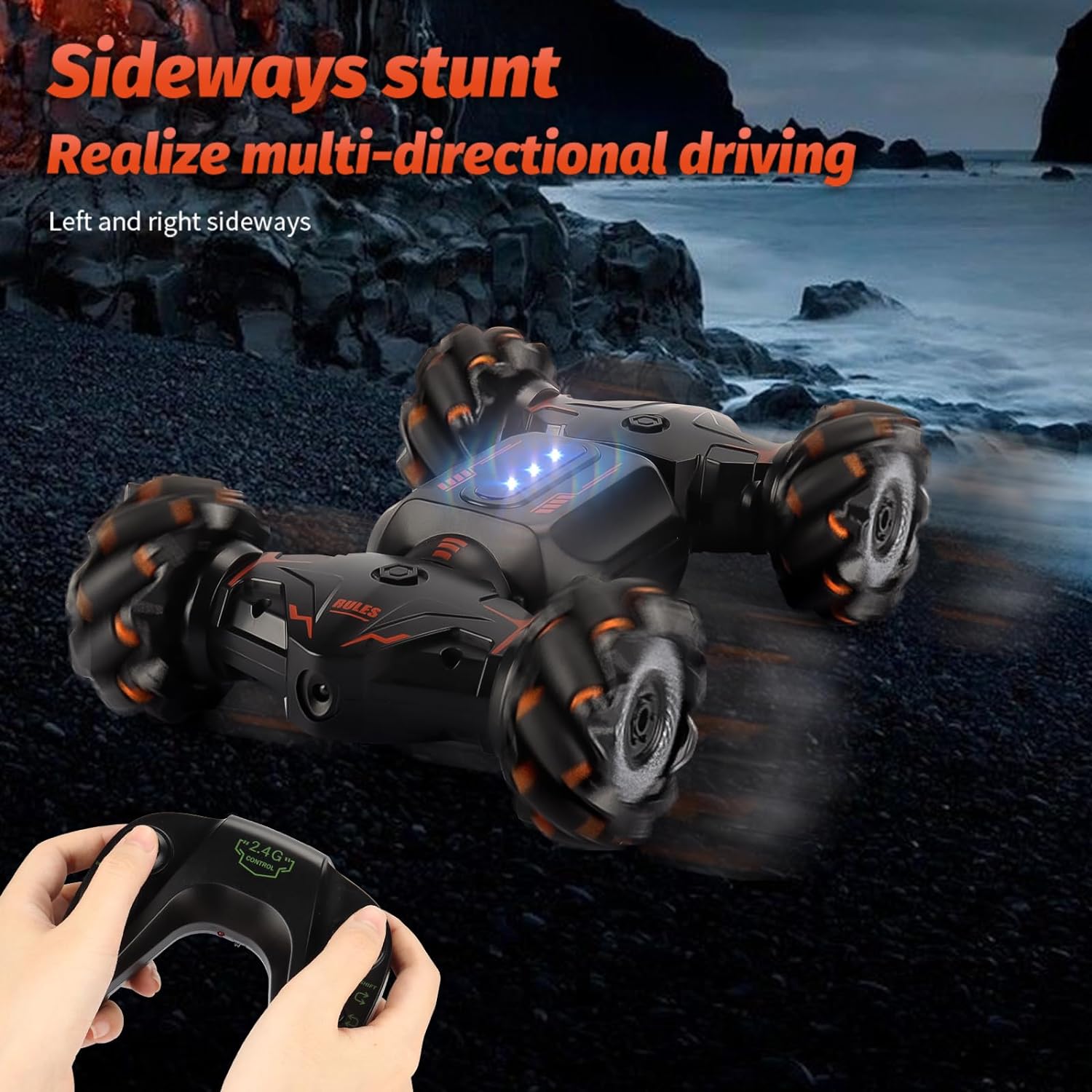 Stunt Twist Car с дистанционно управление, Yingyun®, 2,4 GHz, ръчен ...