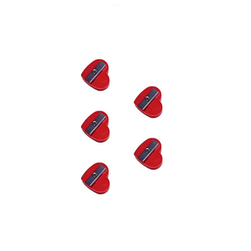 Ascutitor de creion, Sunmostar, Forma de inima, Plastic, Rosu - eMAG.ro