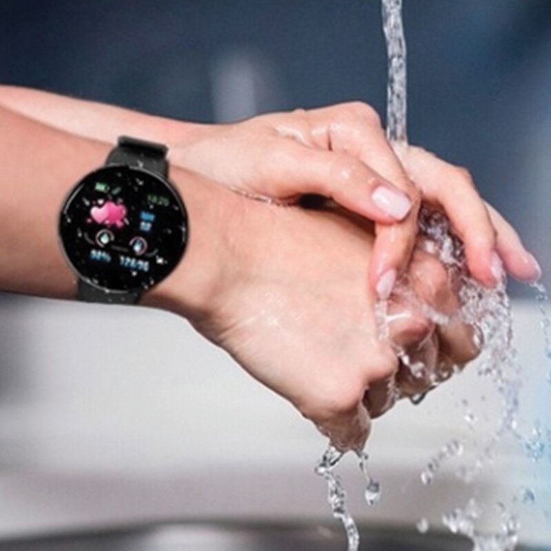 Ceas smartwatch fitness D18, Display 1, 44 inch, Macaron Fitness ...