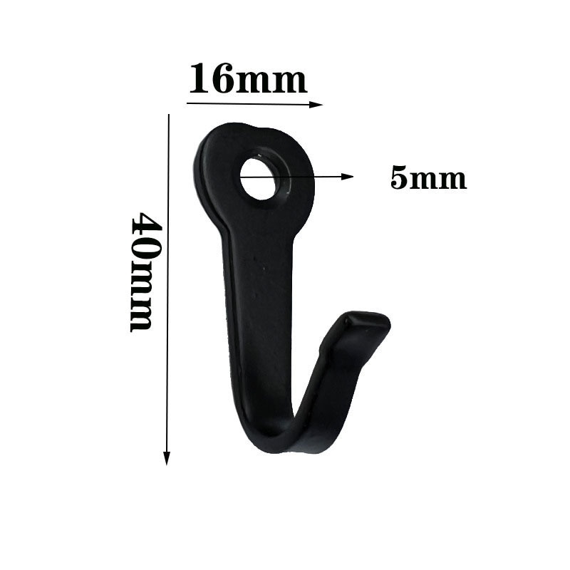 Carlig pentru cuier, Sunmostar, Metal, Negru - eMAG.ro