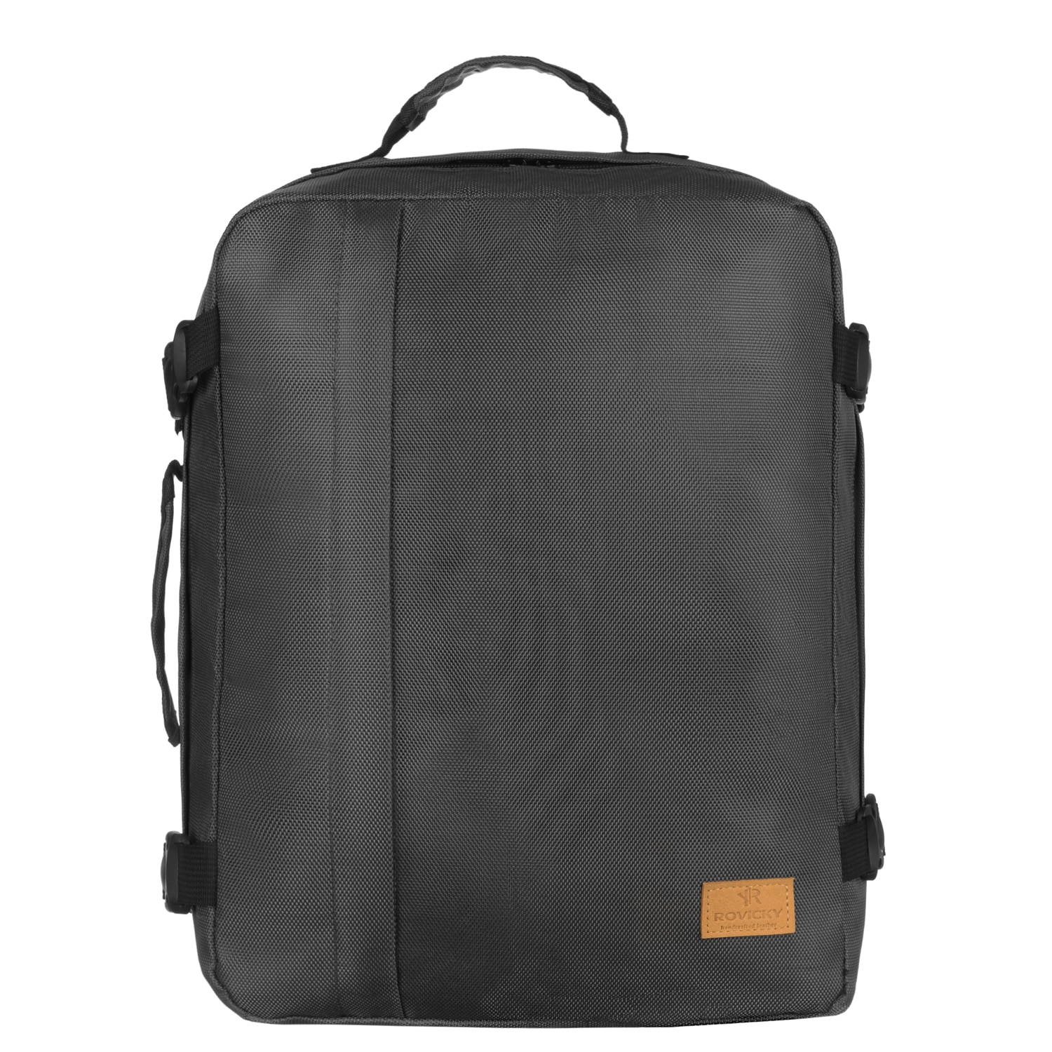 Rucsac de voiaj, poliester, Rovicky pl-zero, gri inchis, 40 x 30 x 20 ...