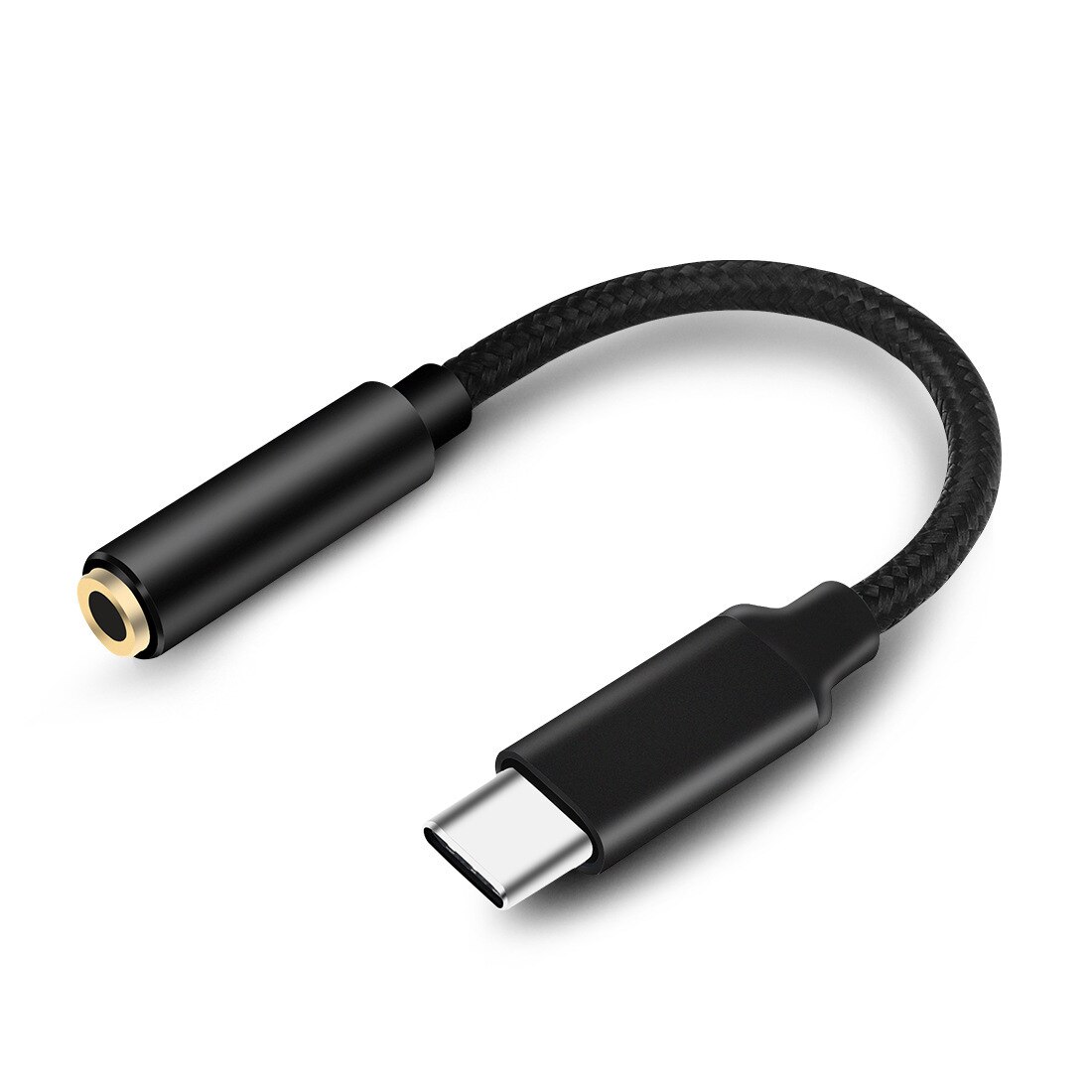 Adaptor cablu, Sunmostar, USB C/Jack 3.5 mm, 130mm, Negru - eMAG.ro
