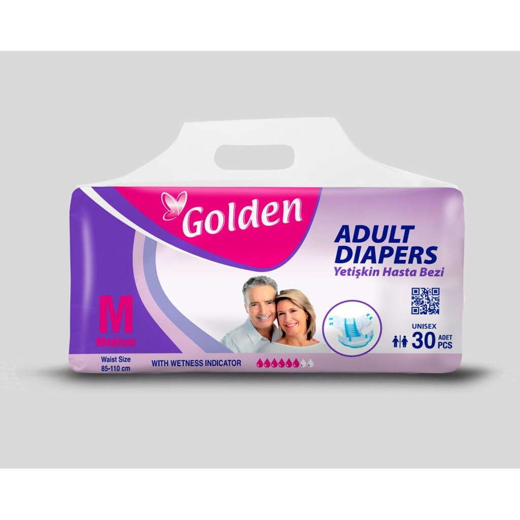 Scutece Adulti Golden Marime M, 30 Buc - eMAG.ro