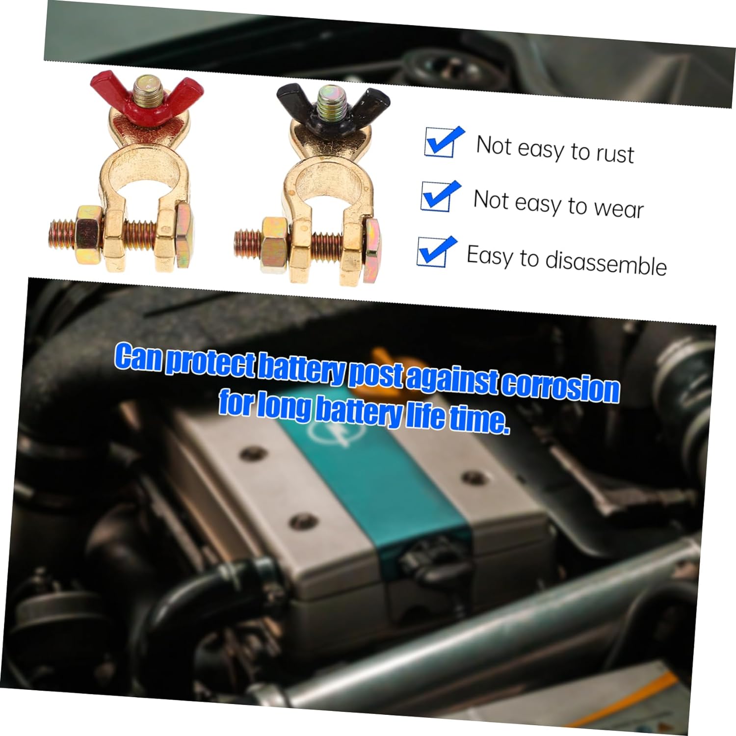 Conectori pentru baterie auto, Sunmostar, Auriu - eMAG.ro
