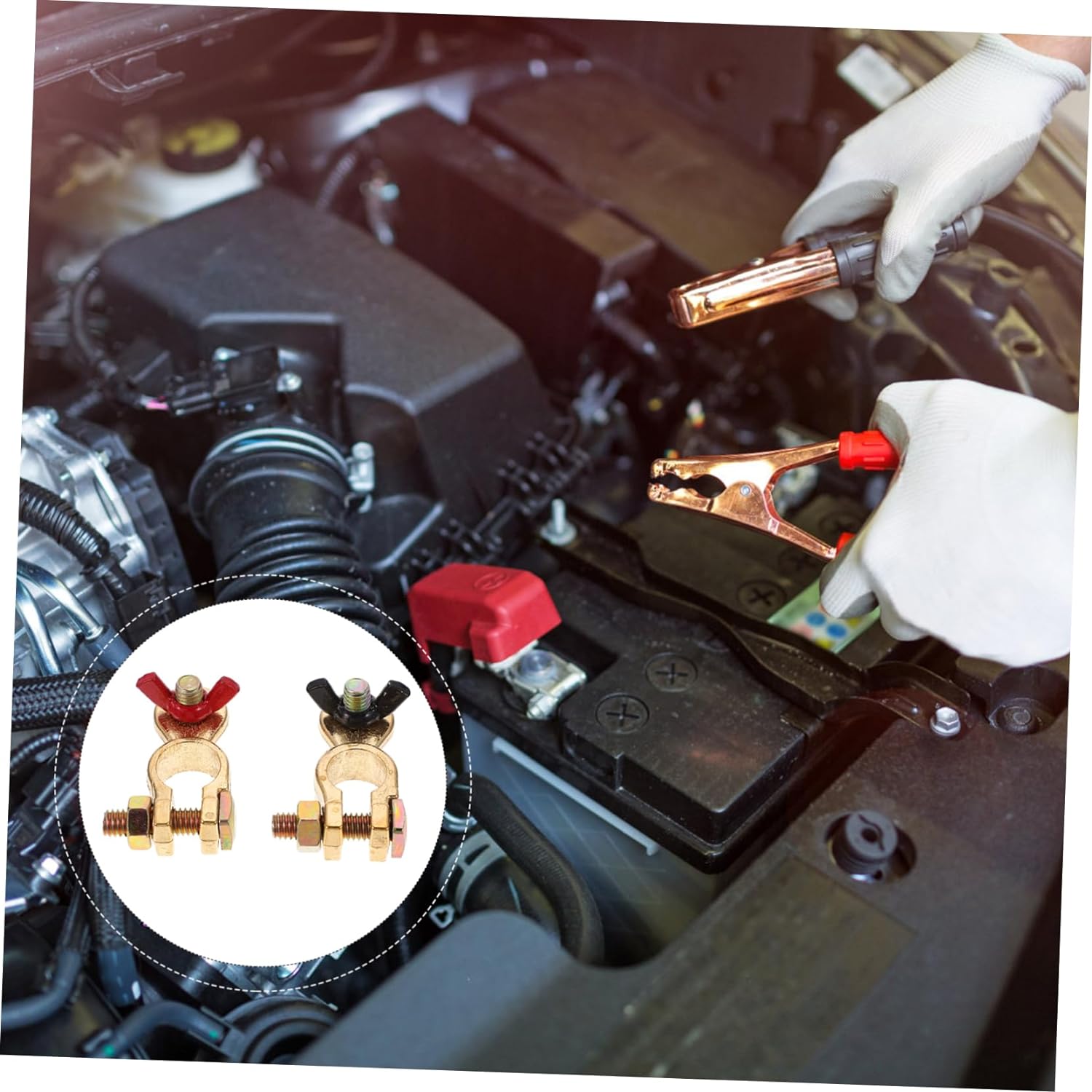 Conectori pentru baterie auto, Sunmostar, Auriu - eMAG.ro