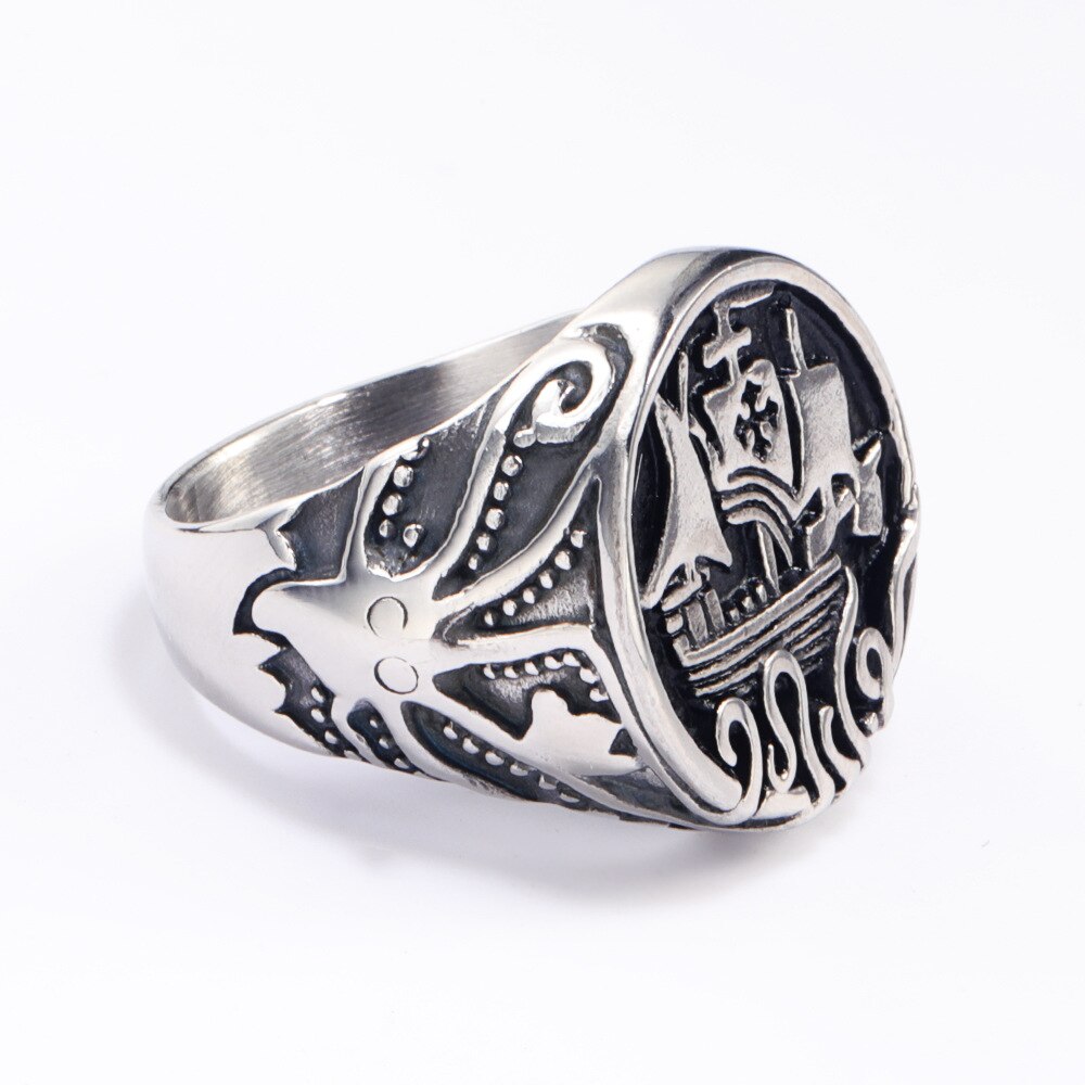 Inel barbati, Sunmostar, Inox, 22mm, Argintiu - eMAG.ro