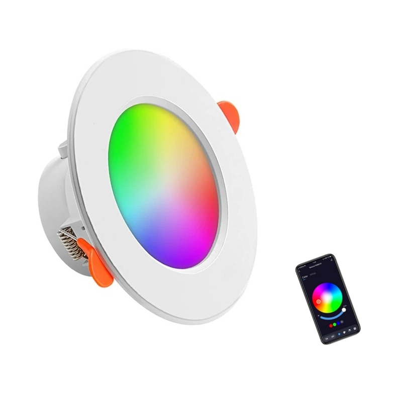 Spot RGB+CCT süllyesztett intelligens LED-del, 10 W, Tuya, vezérlés az ...