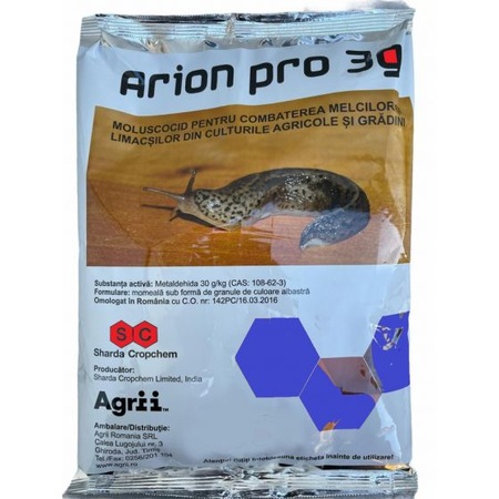 Moluscocid pe baza de metaldehida, pentru combaterea melcilor si ...