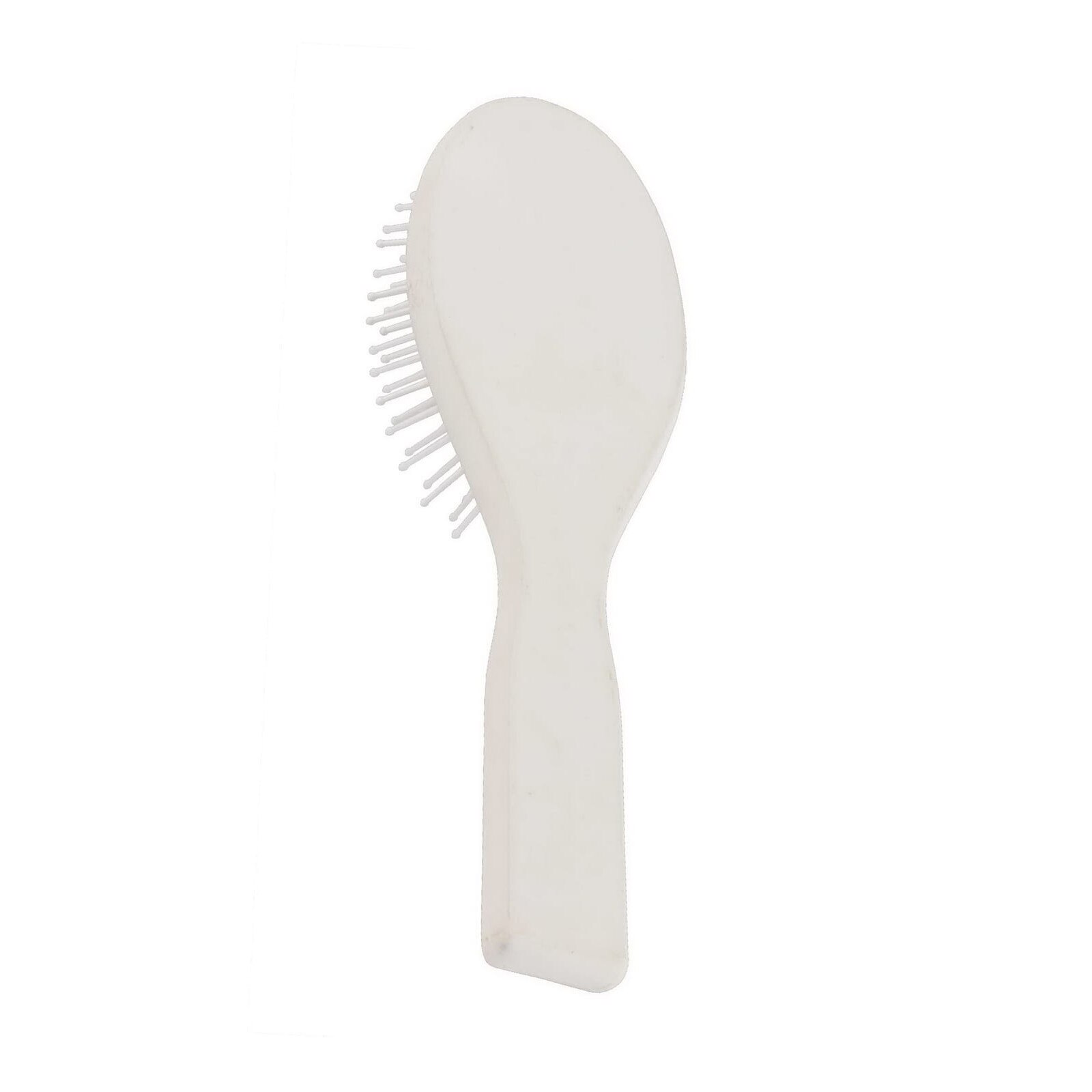 Perie de par ovala cu ace din plastic alba - eMAG.ro