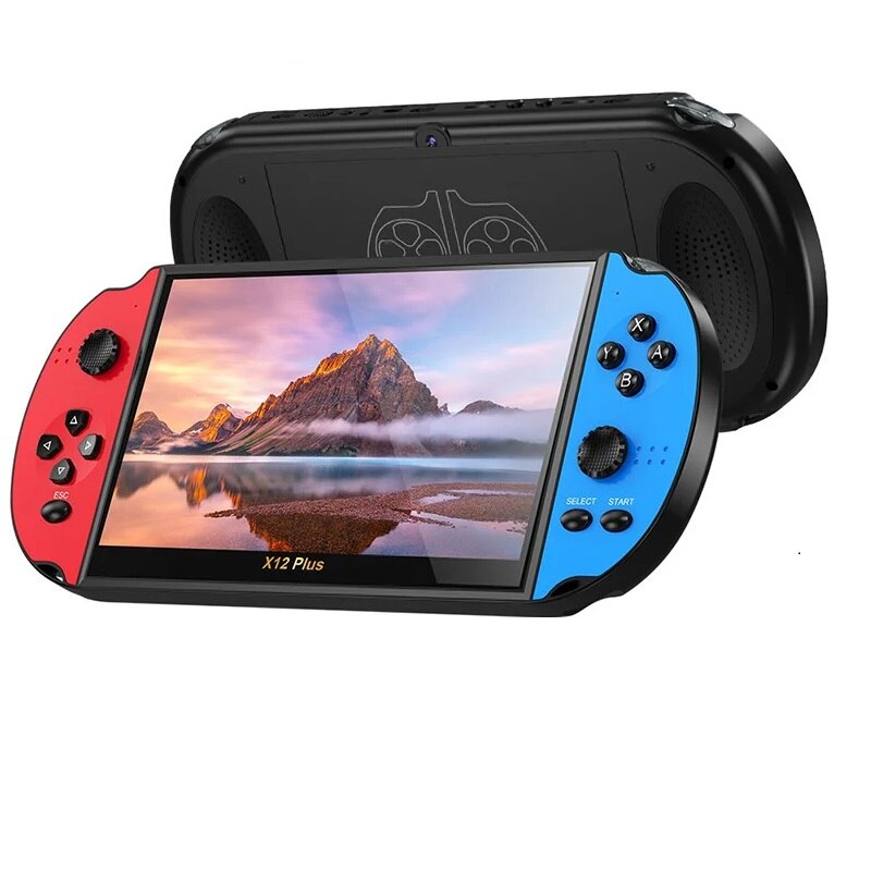 Consola portabila gaming dual rocker gameplayer, Arhatreya® X12-plus, 8 ...