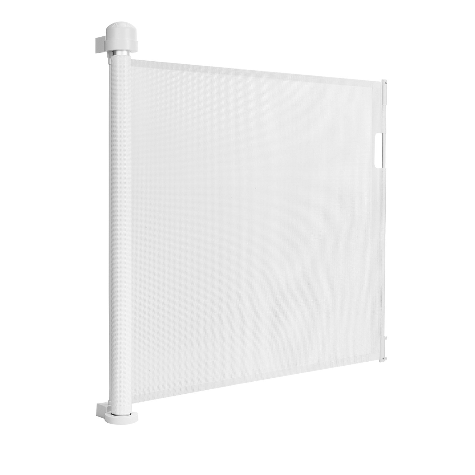 Poarta retractabila pentru scari, Froadp, PVC, Alb - eMAG.ro