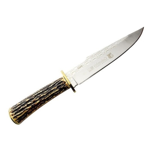 Cutit de vanatoare Columbia, maner imitatie corn de cerb, 31 cm + Teaca ...