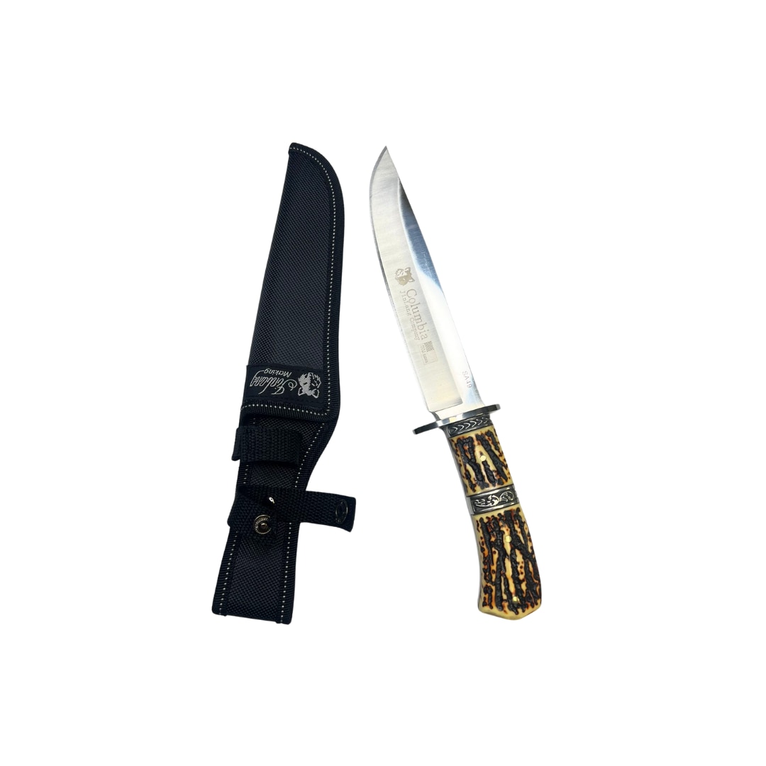 Cutit vanatoare, Columbia, 31 cm, teaca cadou, camping, drumetii ...