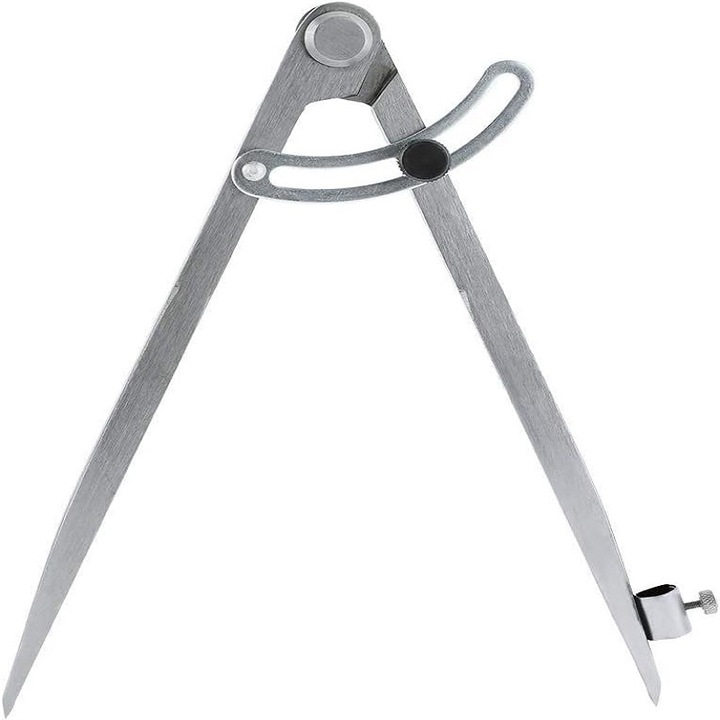 Compas Profesional pentru atelier, LLWL, cu Suport pentru Creion, Otel ...