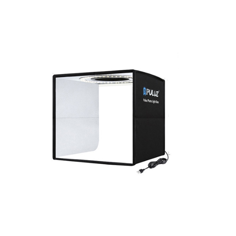 Cub pentru fotografiere, Llwl, PVC, 25x25x25 cm, Alb - eMAG.ro