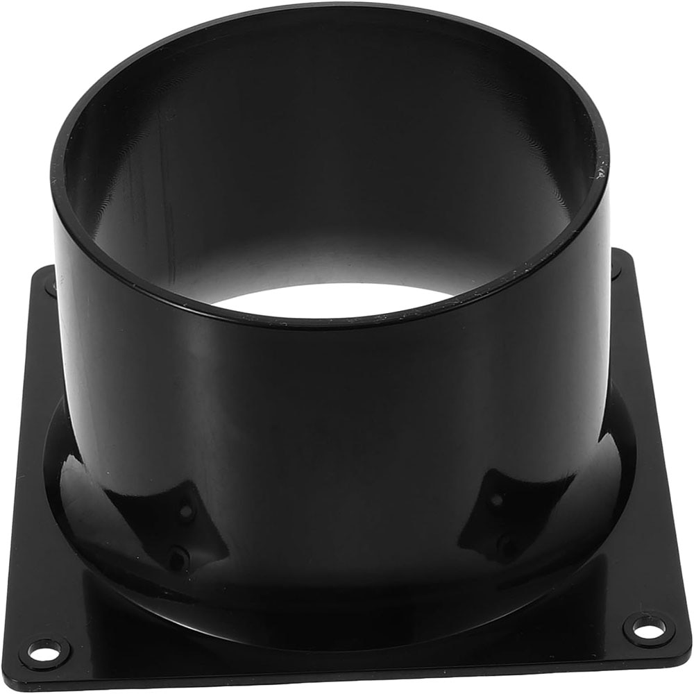 Conector tubulatura, LLWL, ABS, flansa patrata, 120mm, Negru - eMAG.ro