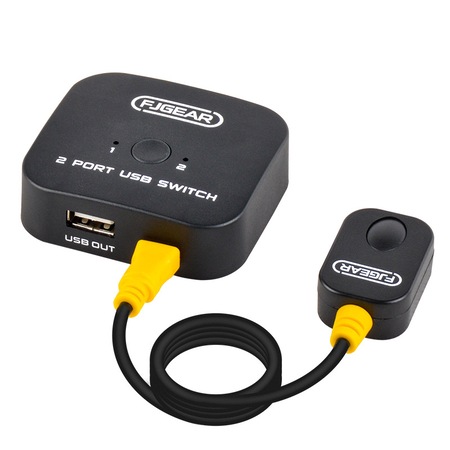 Comutator USB cu 2 porturi, LLWL, Negru - eMAG.ro