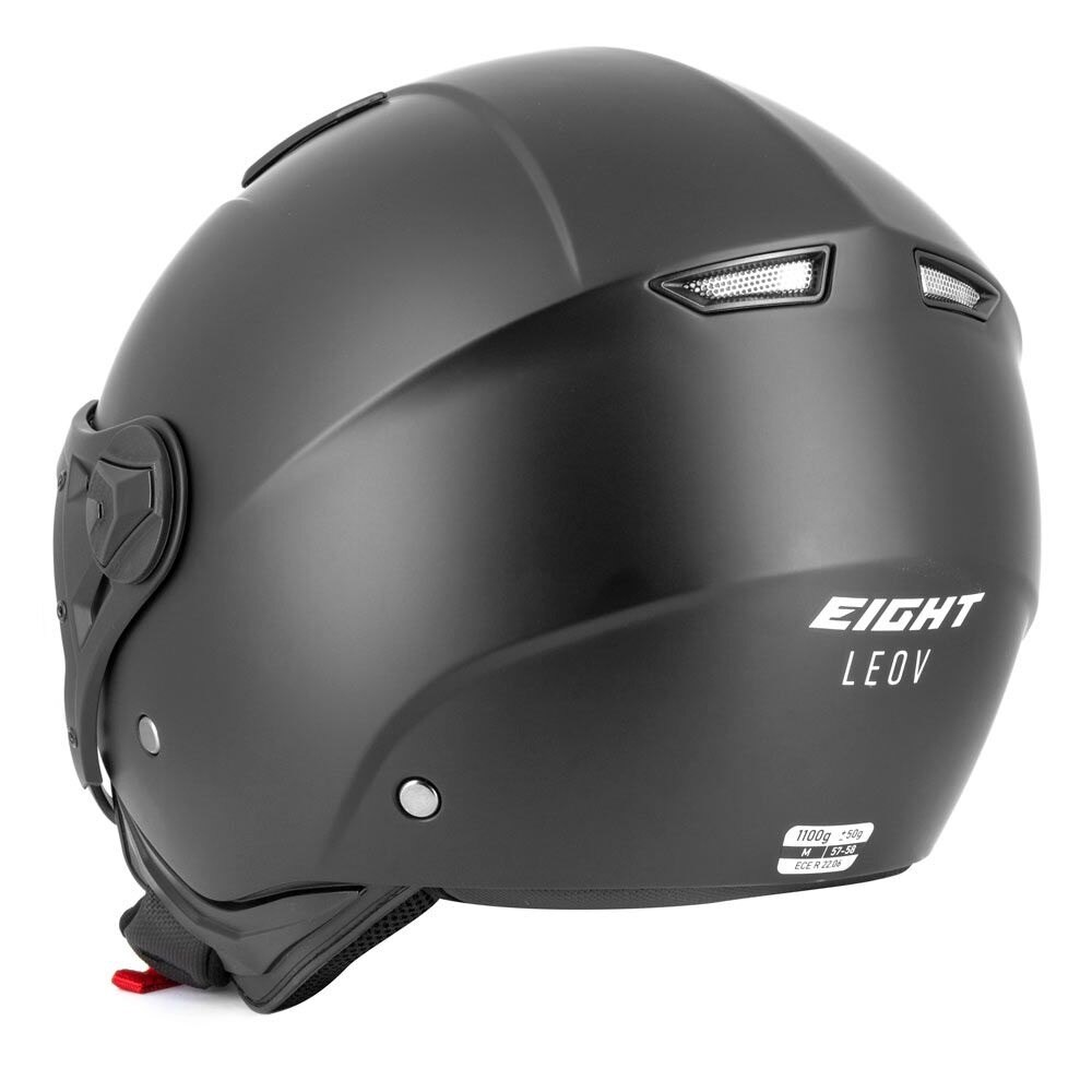 Casca scuter / chopper, SIFAM - EIGHT S779 LEOV, negru mat, M - eMAG.ro
