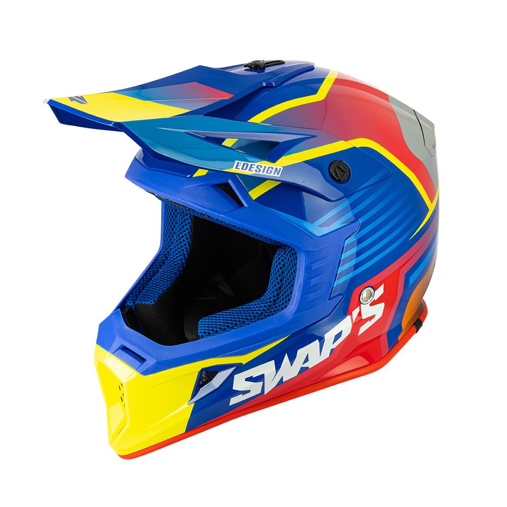 Casca moto offroad / ATV, SIFAM - SWAP's S818, multicolor, M - eMAG.ro