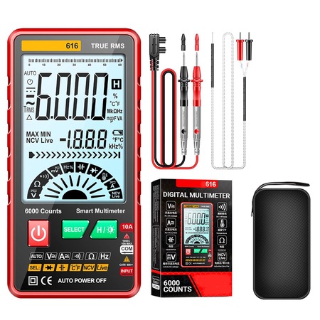 Multimetru smart digital, NUODWELL, Masoara curent DC/AC, Voltaj ...