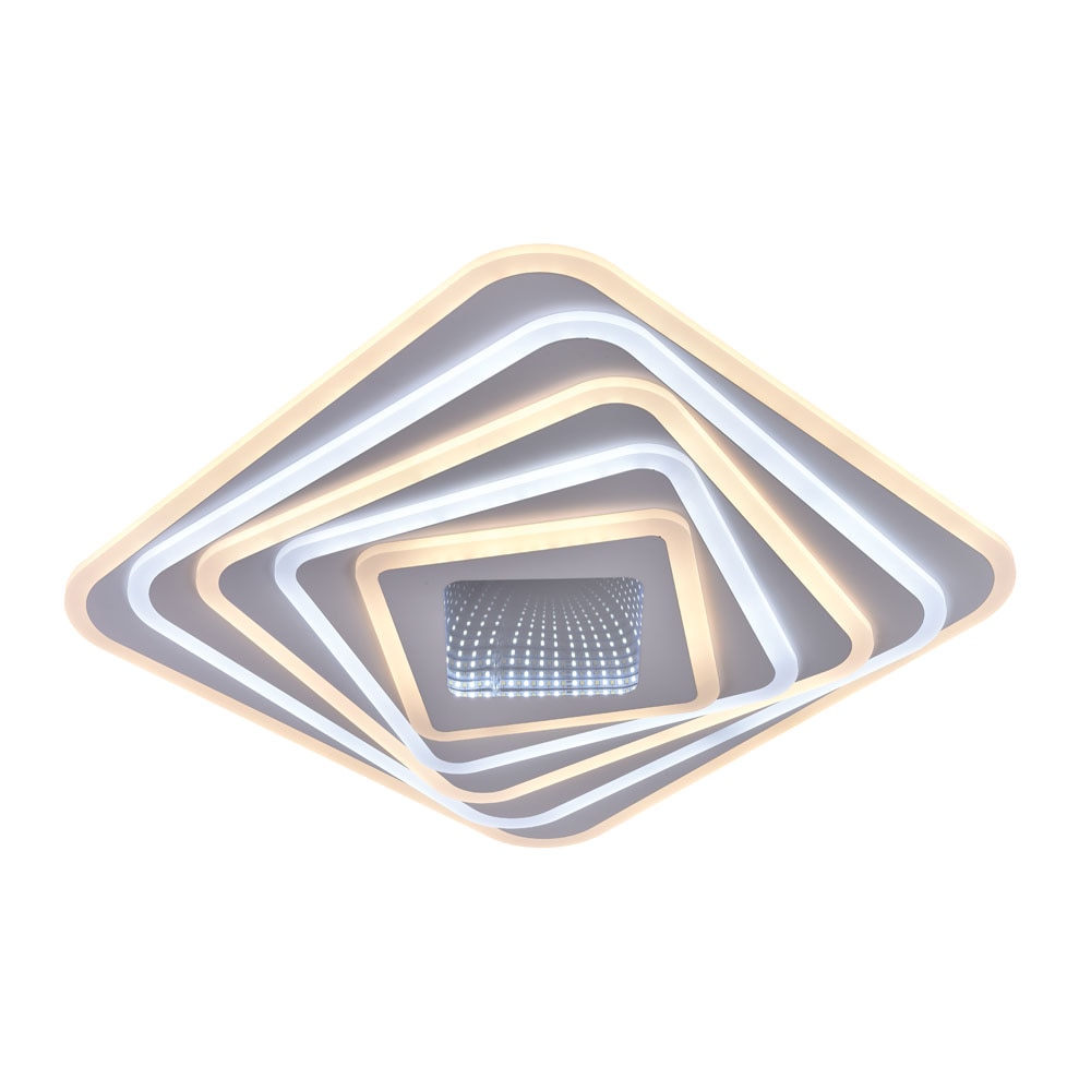 Plafoniera Charm LED 132W 3CCT cu telecomanda, alb, Erste - eMAG.ro