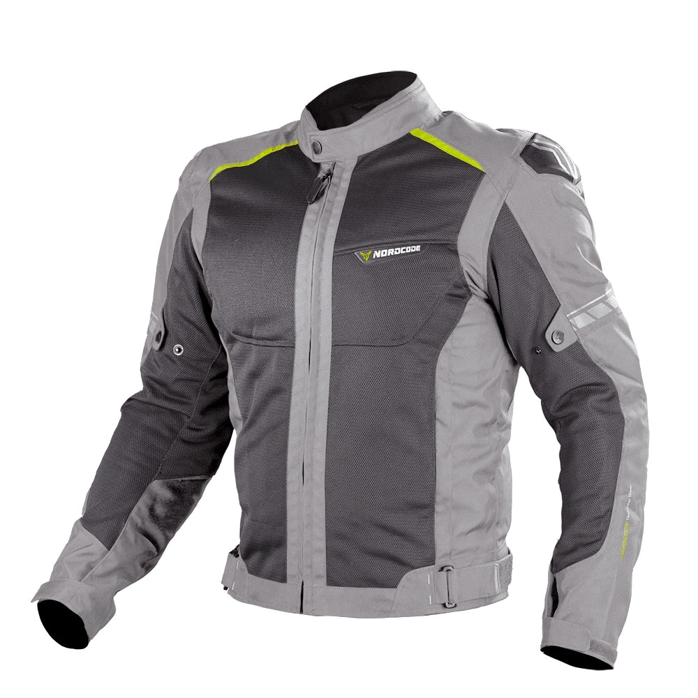Geaca moto impermeabila, Nordcode FIGHT Air Pro - gri deschis/negru, M - eMAG.ro