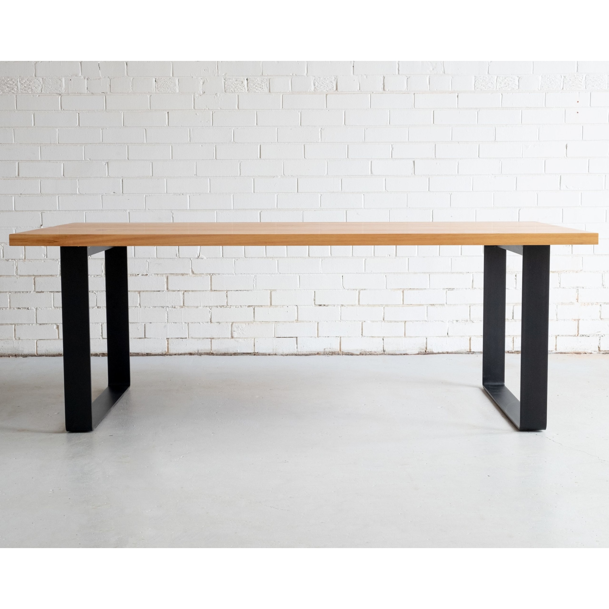 Masa dining lemn masiv stejar, 8 persoane, 80x180 cm - eMAG.ro