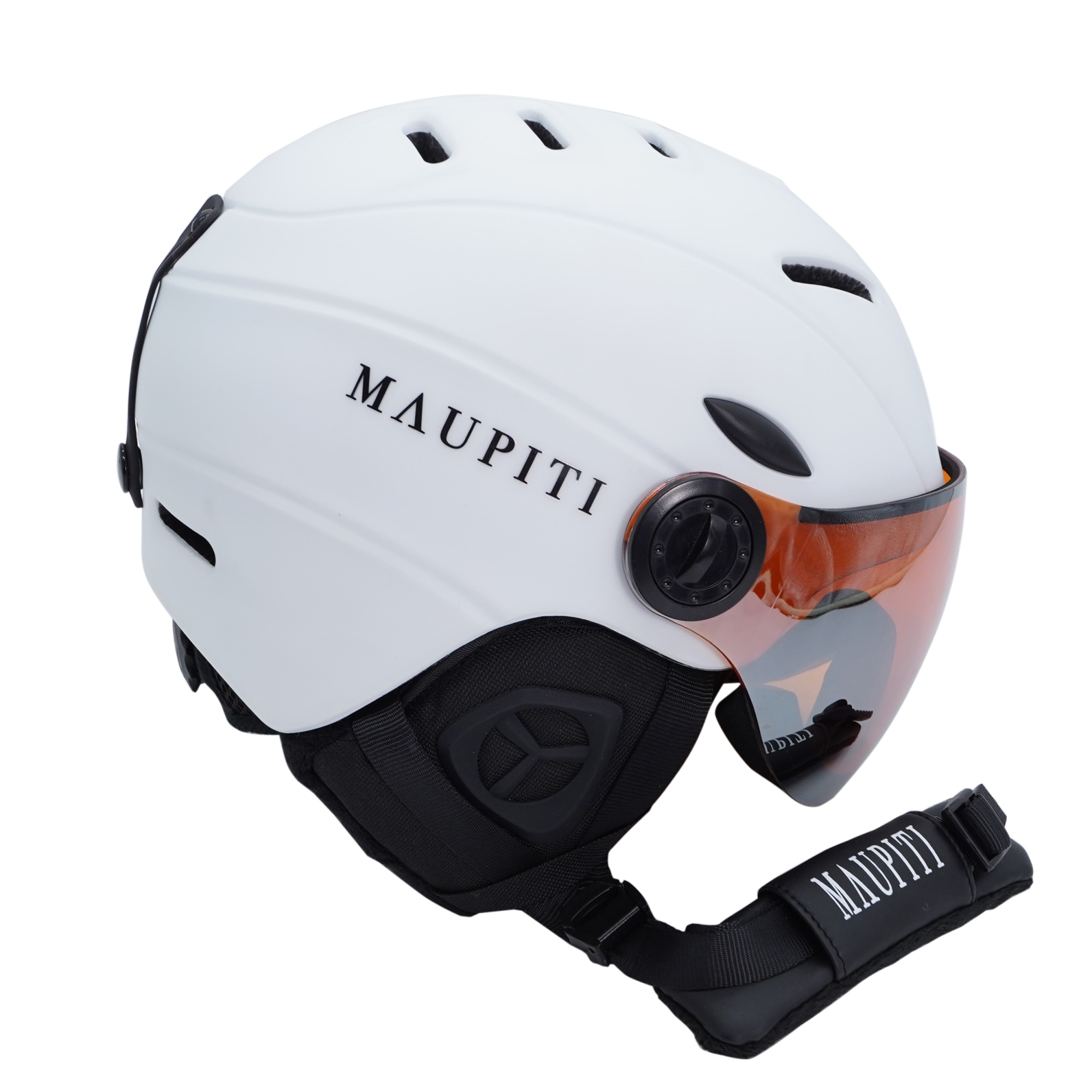 Casca ski cu viziera, alb, marimea XL, Maupiti, 1489Whxl - eMAG.ro