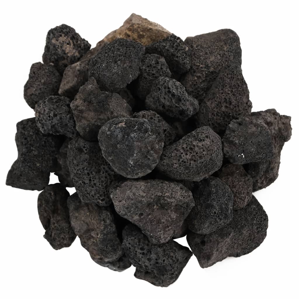 Roci vulcanice vidaXL, 25 kg, negru, 3-5 cm - eMAG.ro