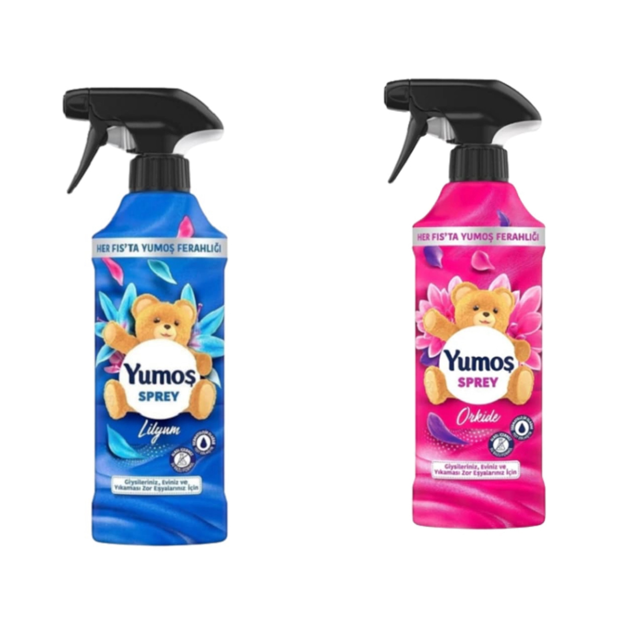 Set 2 Yumos spray pentru haine, mobilier si tapiterie orhidee ...