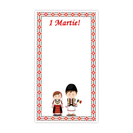 Set 100 Cartonase cu tematica Martisor, marx315, multicolor, 16x9cm ...