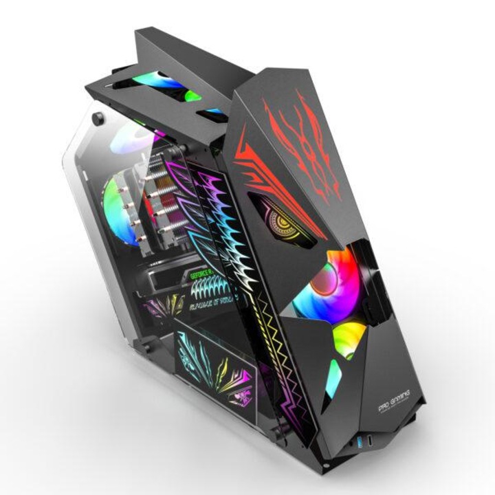 Carcasa PRO GAMING HERCULE BLACK - eMAG.ro